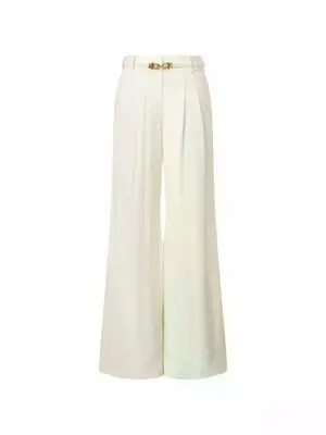 Zimmermann Belted Wide-leg Trousers - Neutrals
