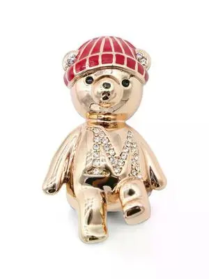 Max Mara Teddy Bear Brooch - Gold
