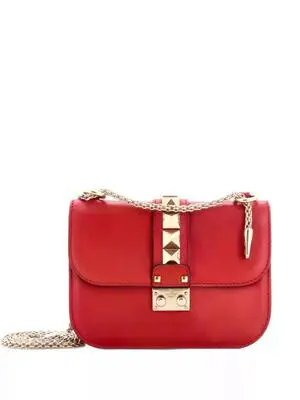 Valentino Garavani Glam Lock Leather Small Shoulder Bag