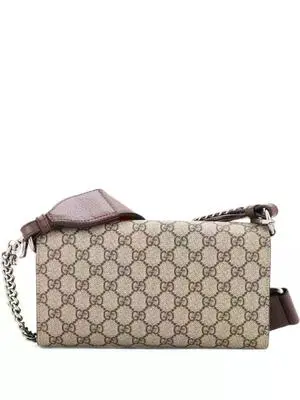 Gucci Dionysus East-west Flap Bag Gg Coated Canvas Small Shoulder Bag - Brown