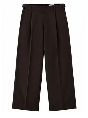 LEMAIRE Pantalone Sartoriale In Misto Lana - Brown