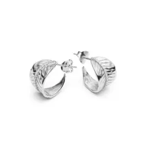 WITH LOVE DARLING Ashok Leaf Earrings - Silver