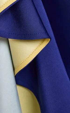 Rosie Assoulin Ondulée Satin Midiskirt