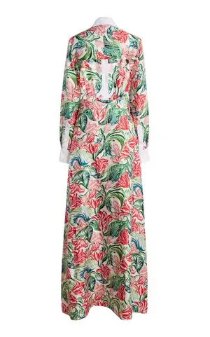 Rosie Assoulin Off The Cuff Silk Maxi Dress