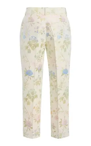 Rosie Assoulin Oboe Cropped Cotton-blend Skinny-leg Pants
