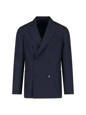 LARDINI Tailored Wool Jacket For