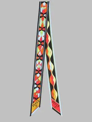 Emilio Pucci Silk Foulard Scarf, Made In Italy - Multicolour