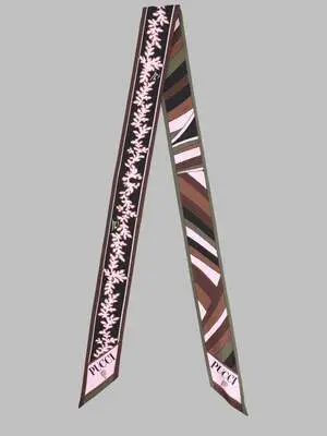 Emilio Pucci Inspired Silk Scarf For - Multicolour