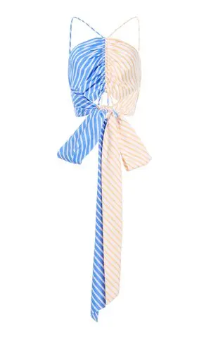 Rosie Assoulin Sashy Tie Cotton Top
