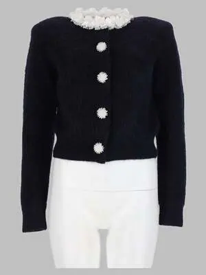 SELF-PORTRAIT Navy- Mini Sweater