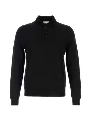 Fendi S Basic Fine Merino Polo Shirt