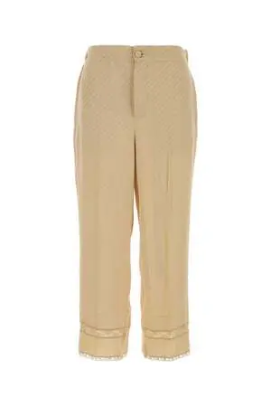 Gucci Embroidered Silk Pant - Printed