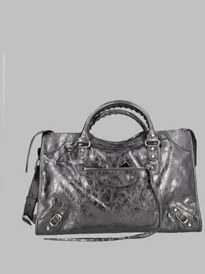 Balenciaga 100% Leather Handbag, Made In Italy - Grey