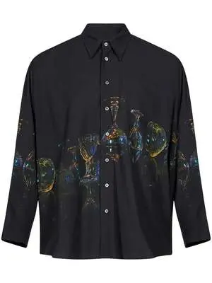 MAGLIANO 100% Viscose Shirt - Black