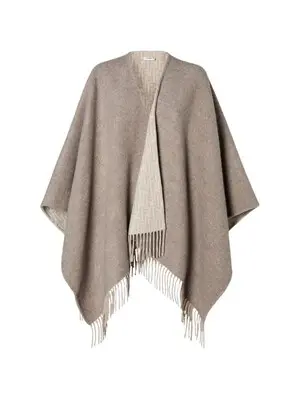 Fendi Wool And Cashmere Poncho - Grey