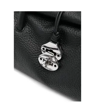 ZANELLATO Double Handle Shoulder Bag - Black