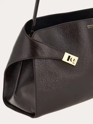 FERRAGAMO Medium Hug Calfskin Shoulder Bag