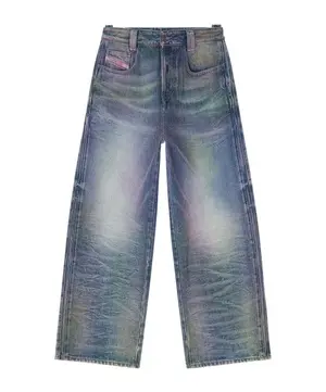 DIESEL® 1982 D-hakou High Waist Relaxed Jeans - Medium Blue