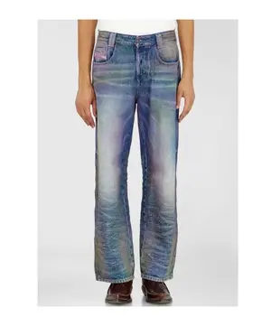 DIESEL® 1982 D-hakou High Waist Relaxed Jeans - Medium Blue