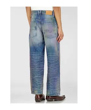 DIESEL® 1982 D-hakou High Waist Relaxed Jeans - Medium Blue