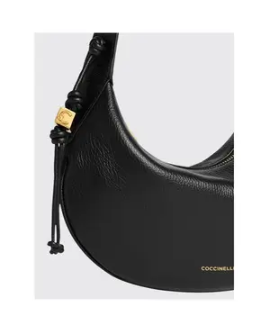 COCCINELLE Knotted Hobo Shoulder Bag - Black