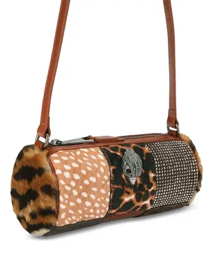 Kurt Geiger Kensington Small Patchwork Barrel Shoulder Bag