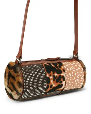 Kurt Geiger Kensington Small Patchwork Barrel Shoulder Bag