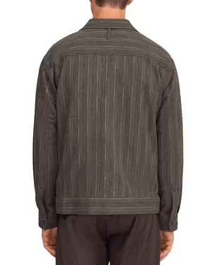 Nn07 Reed Relaxed Yarn Dye Stripe Overshirt