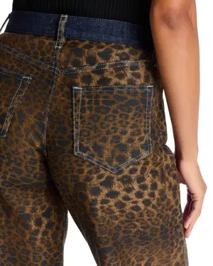 L'Agence Alicent High Rise Sneaker Wide Leg Jeans