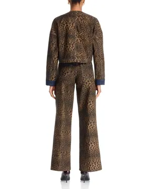 L'Agence Alicent High Rise Sneaker Wide Leg Jeans