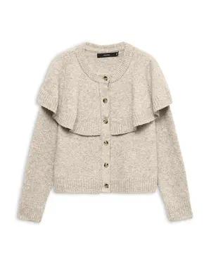 Vero Moda Lilli Round Neck Cardigan Sweater - Birch