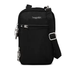 BAGGALLINI Securtex Classic Anti Theft Mini Everything Crossbody - Black