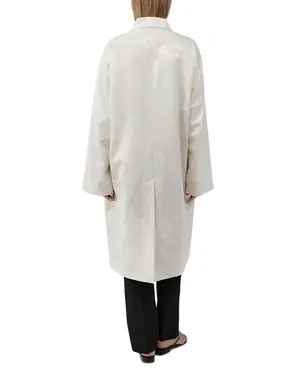 ST. AGNI Wool & Silk Jacquard Coat