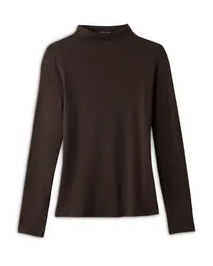 Eileen Fisher Funnel Neck Long Sleeve Tee