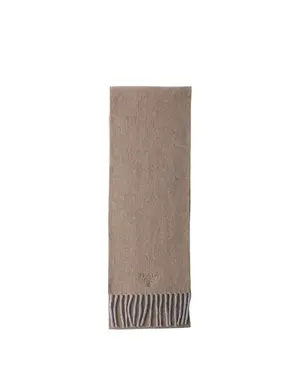 Prada Cashmere And Wool Scarf - Neutral