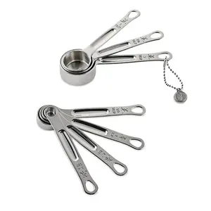 HESTAN Provisions 7 Piece Measuring Spoon Set - Silver