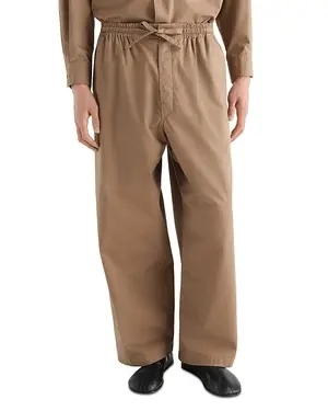 LEMAIRE Drawstring Cotton Pyjama 31 Pants - Soba