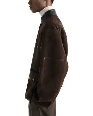LEMAIRE Brushed Suede Leather Welder Jacket