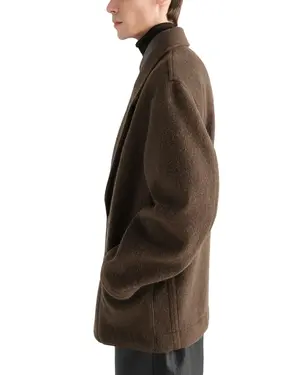 LEMAIRE Double Breasted Felted Short Coat