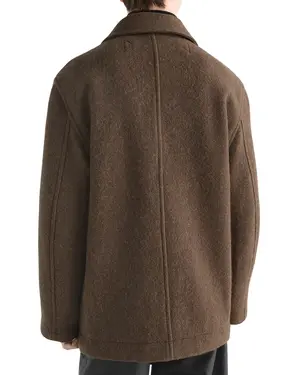 LEMAIRE Double Breasted Felted Short Coat