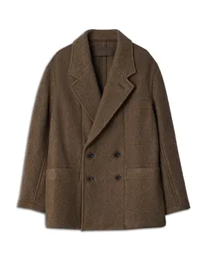 LEMAIRE Double Breasted Felted Short Coat
