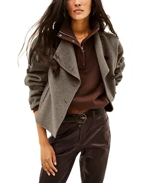 Ba&sh Kemelia Wool Blend Jacket - Mocha