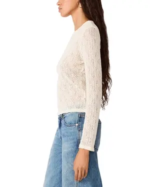 Steve Madden Sierra Long Sleeve Knit Top - Ivory