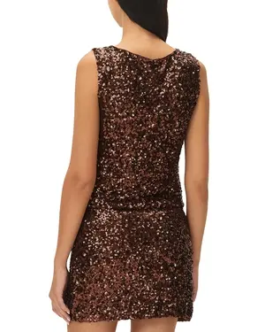 ELODIE THE LABEL Reed Sequin Top