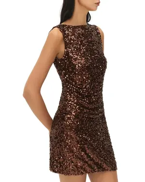 ELODIE THE LABEL Reed Sequin Top