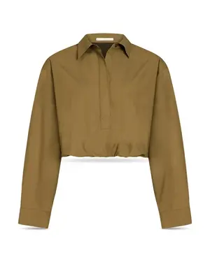 MARIE OLIVER Dallas Cotton Cropped Top
