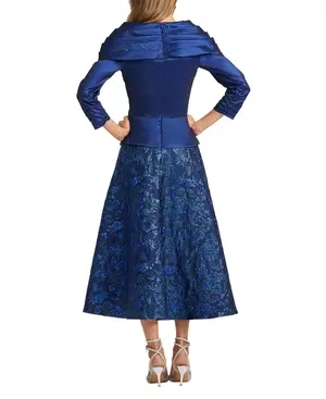 Tadashi Shoji Renwick Portrait Midi Dress