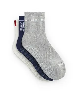 FRAISE Sport Set Grip Socks, Pack Of 3 - Multi