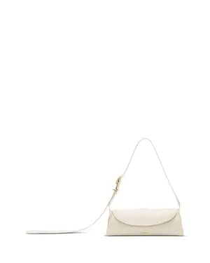 JIL SANDER Cannolo Small Leather Shoulder Bag - Seashell