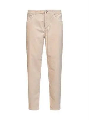 Brunello Cucinelli Sand Garment-dyed Cotton Corduroy Trousers